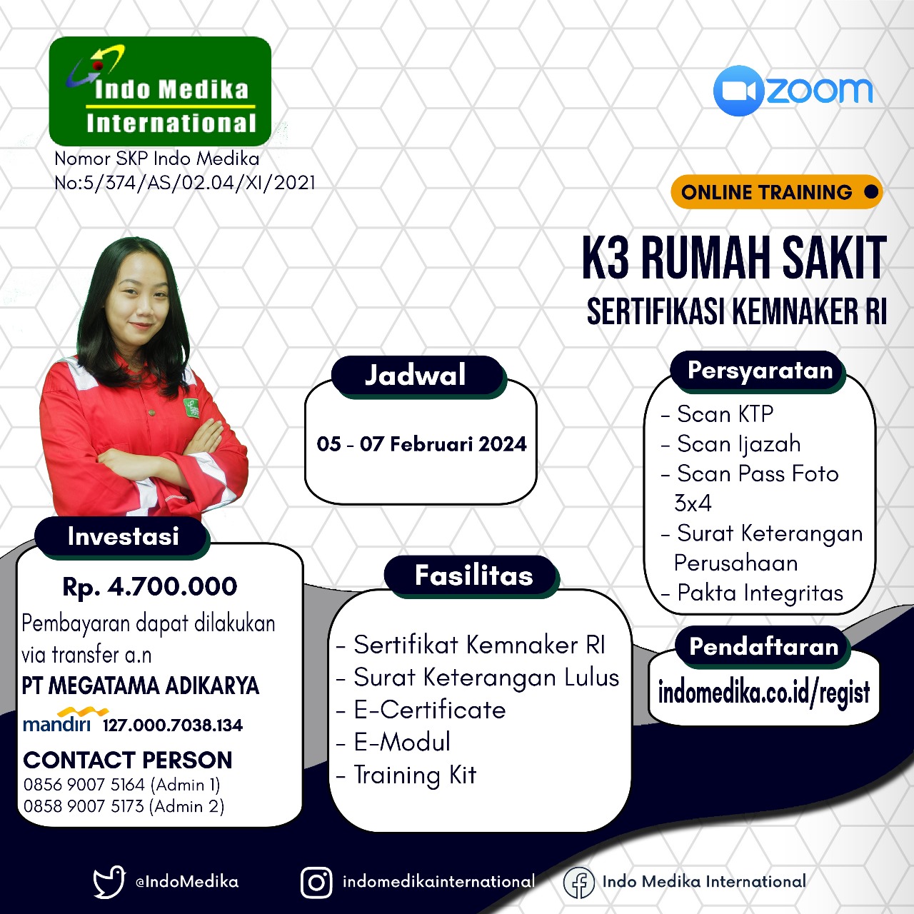 PENDAFTARAN K3 Rumah Sakit Kemnaker RI