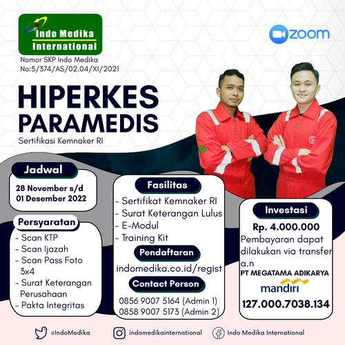 Hiperkes Paramedis Kemnaker RI